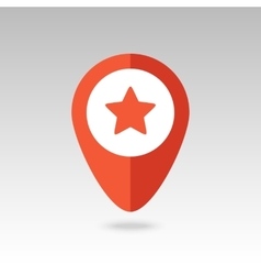 Red technology gps map pointer Royalty Free Vector Image