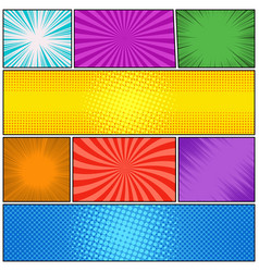 Comic book vertical template Royalty Free Vector Image