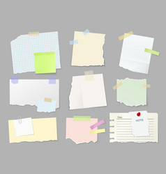 Color note stickers four sheets for notes Vector Image